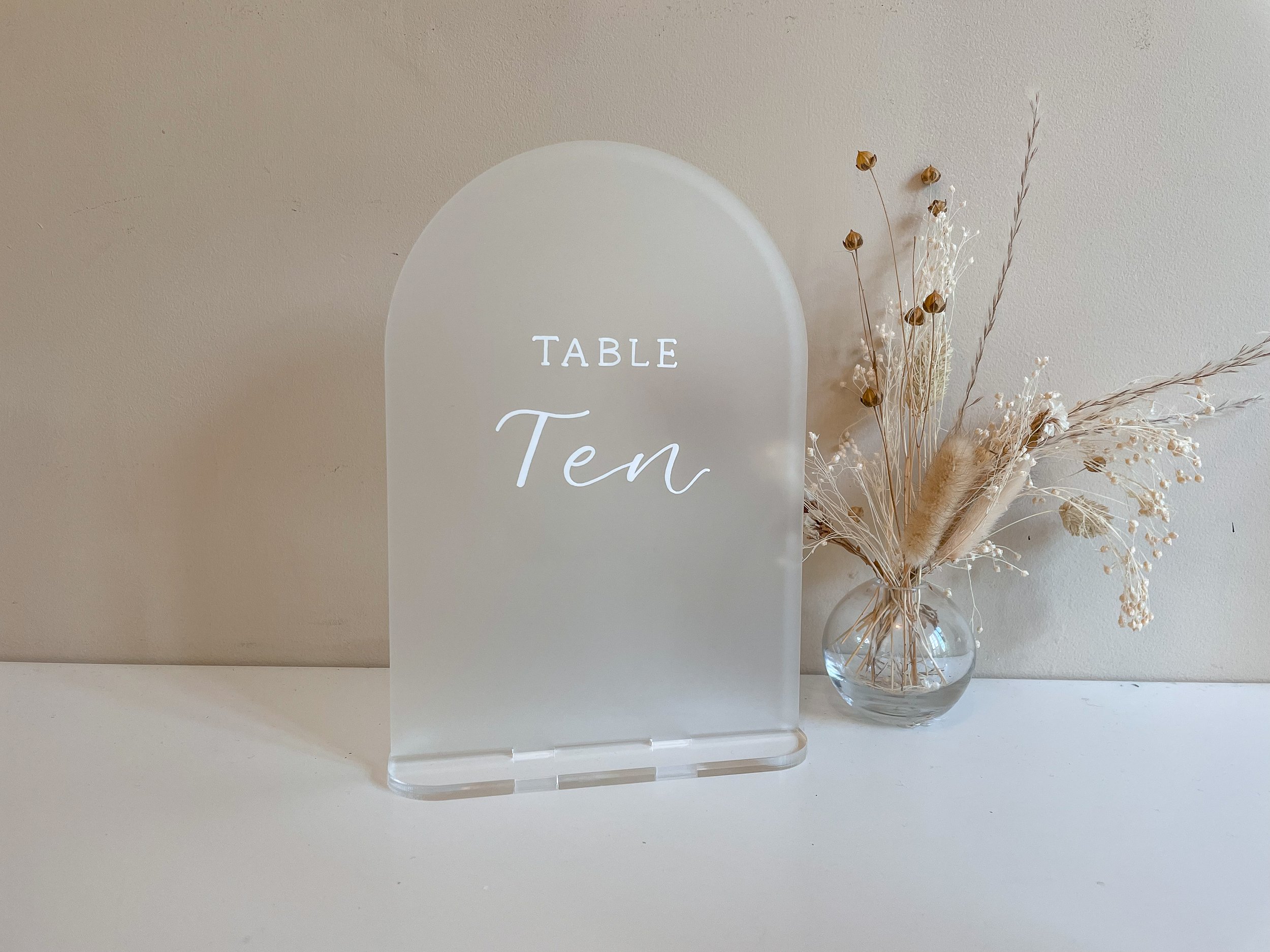 Hand Painted Wedding Table Numbers — Bewilderly