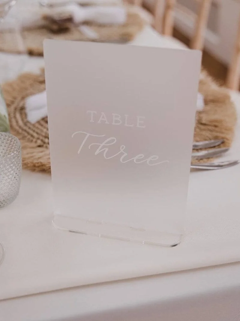 Hand Painted Wedding Table Numbers — Bewilderly