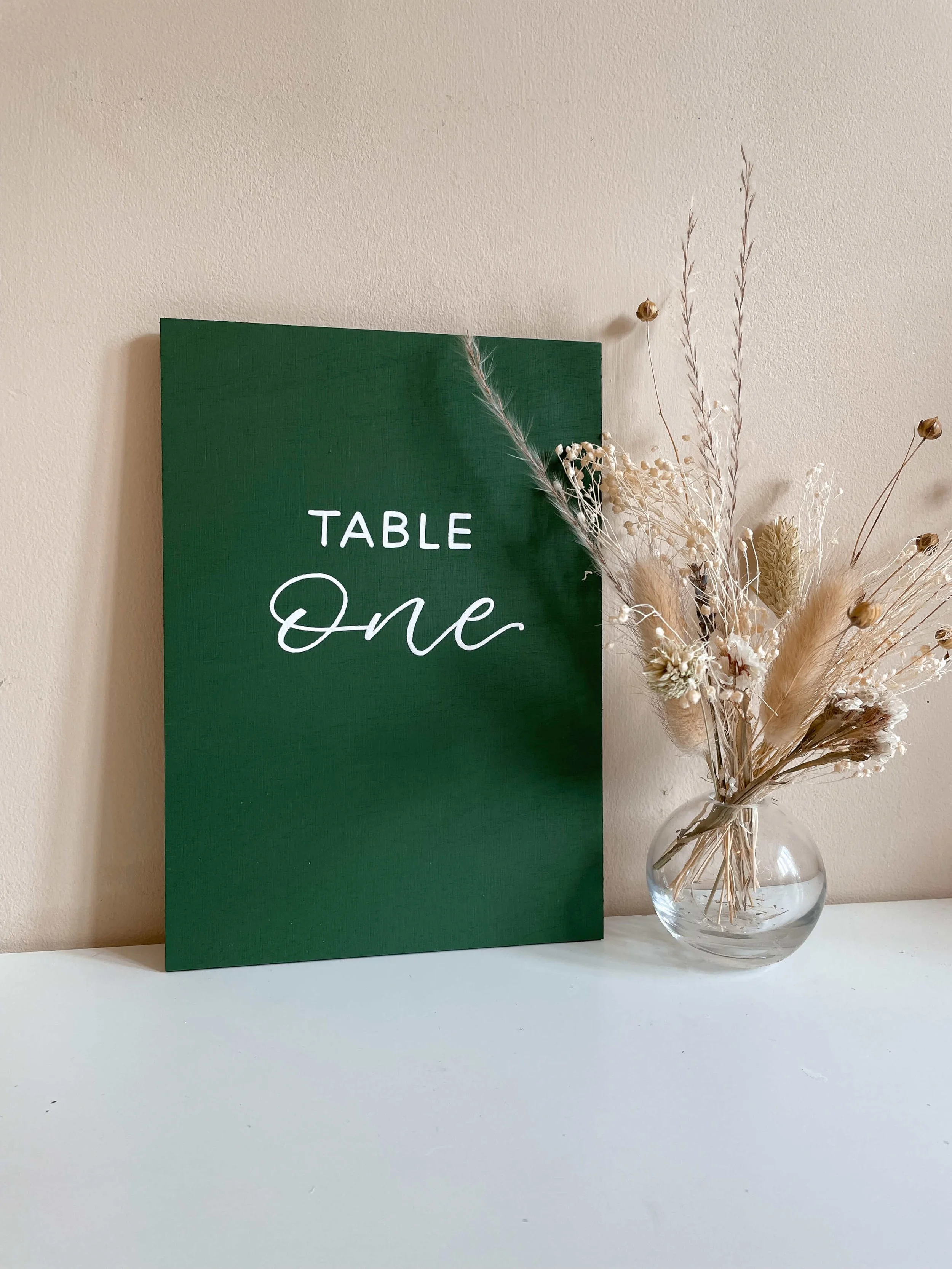 Hand Painted Wedding Table Numbers — Bewilderly