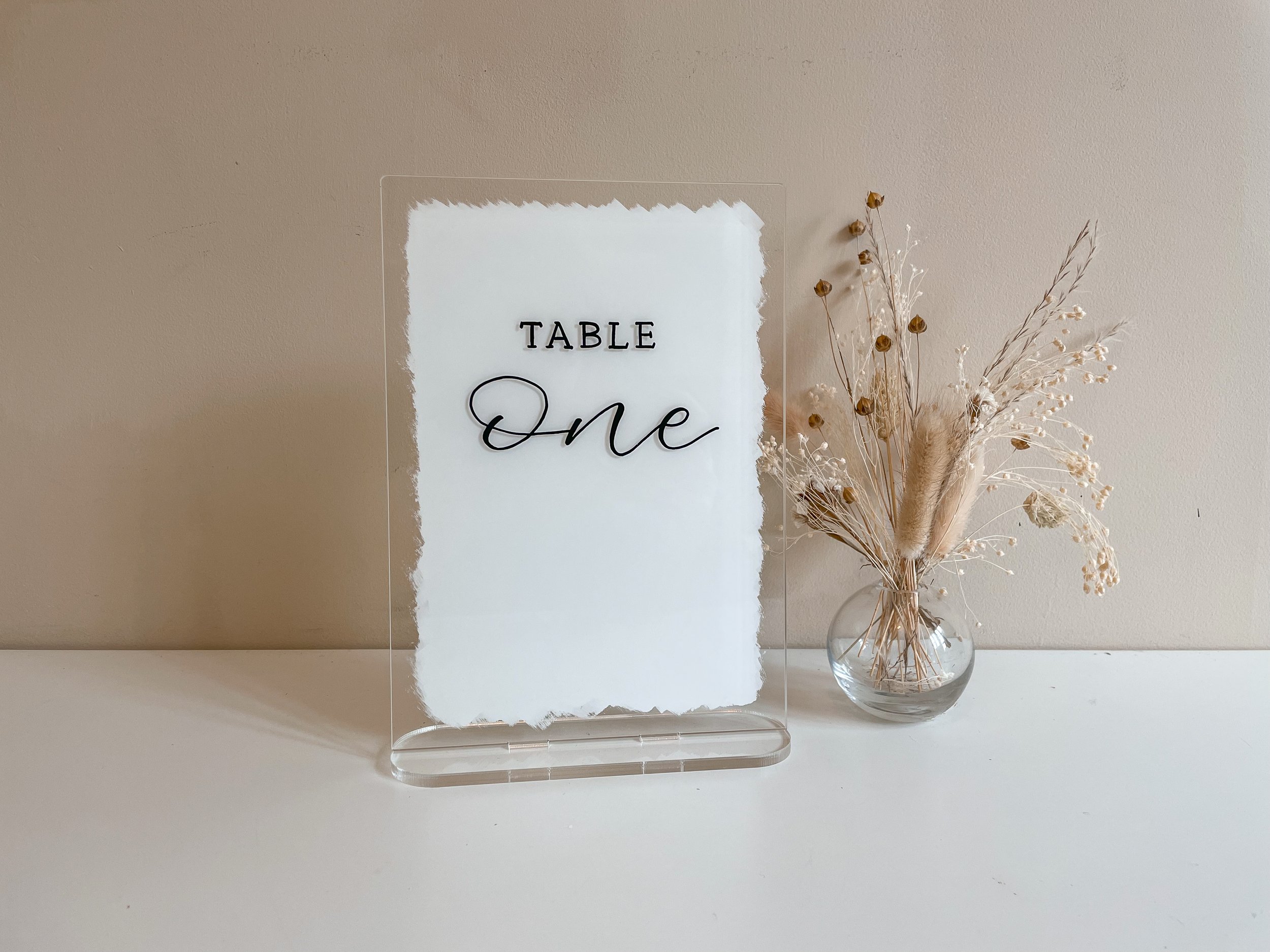 Hand Painted Wedding Table Numbers — Bewilderly