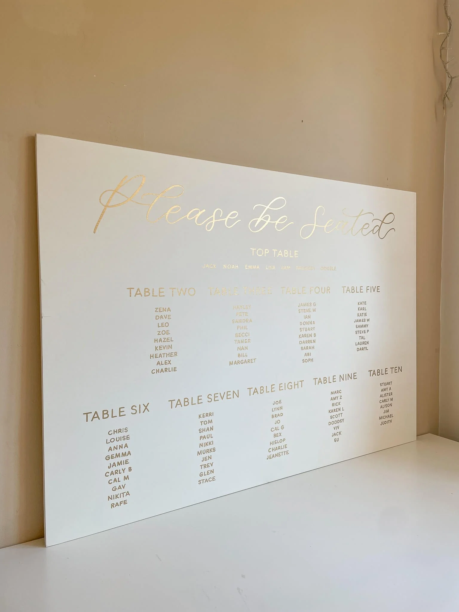 Hand-painted Table Plans for Stylish Weddings | Bewilderly — Bewilderly