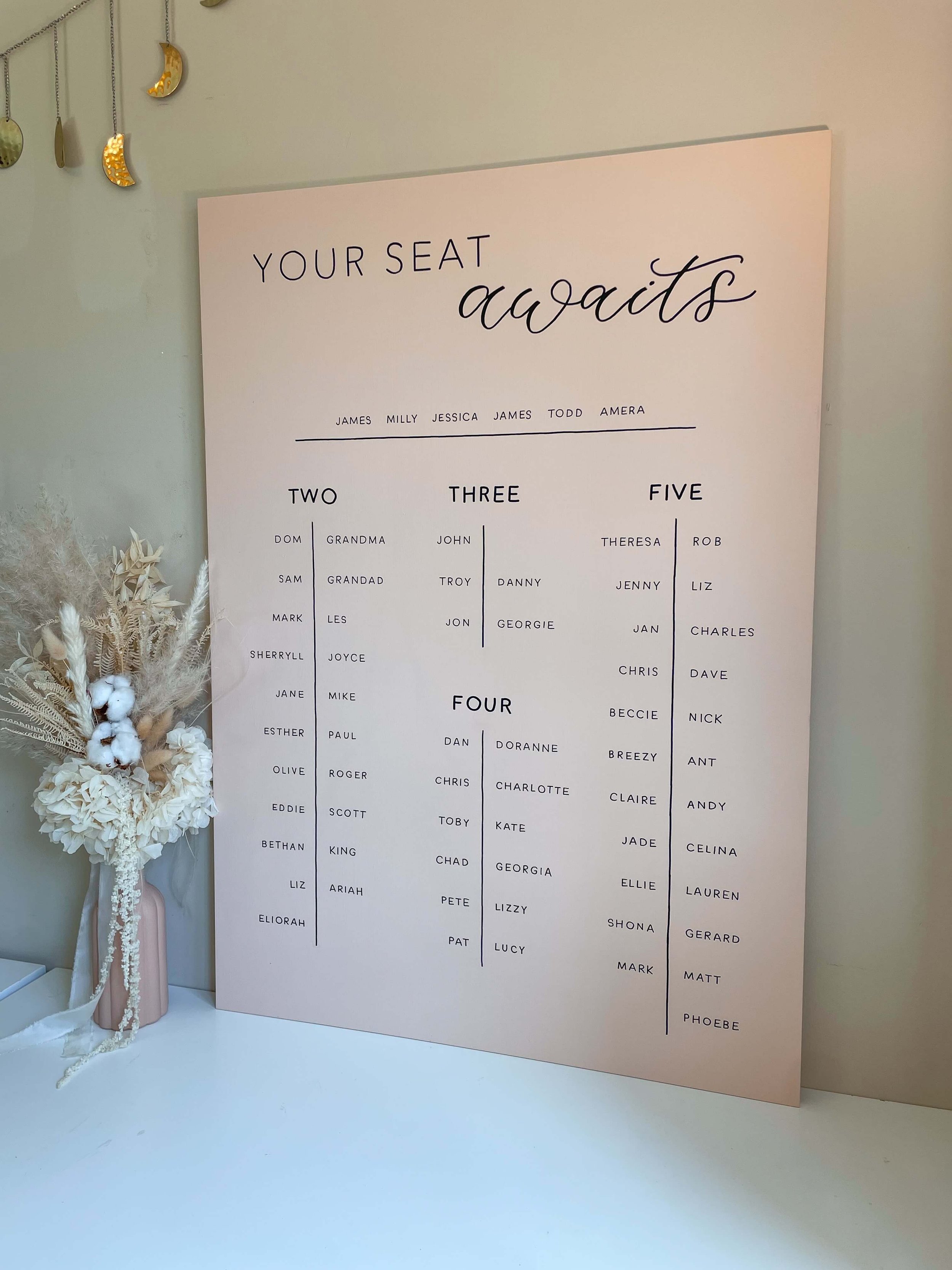 Hand-painted Table Plans for Stylish Weddings | Bewilderly — Bewilderly