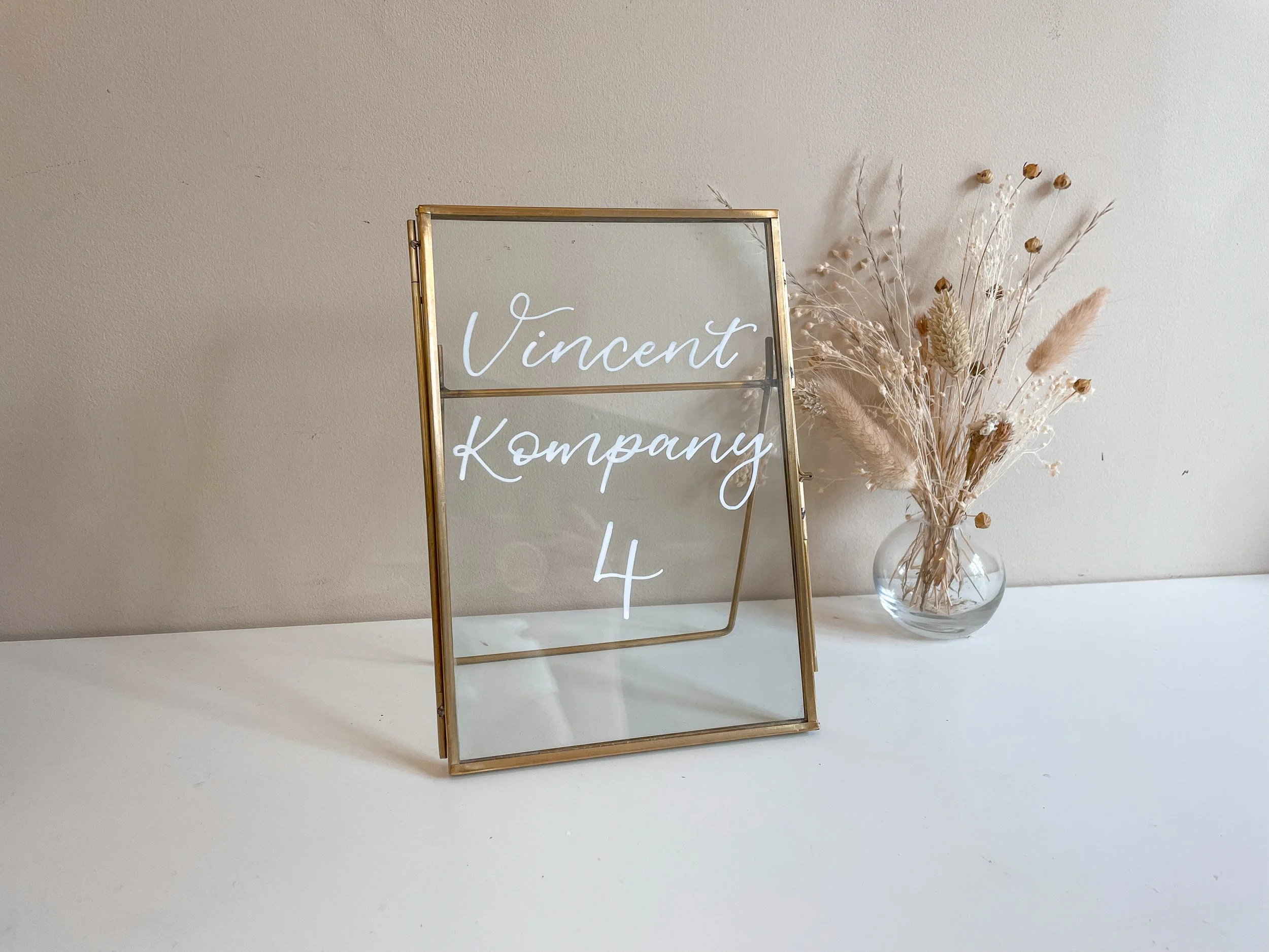 Hand Painted Wedding Table Numbers — Bewilderly