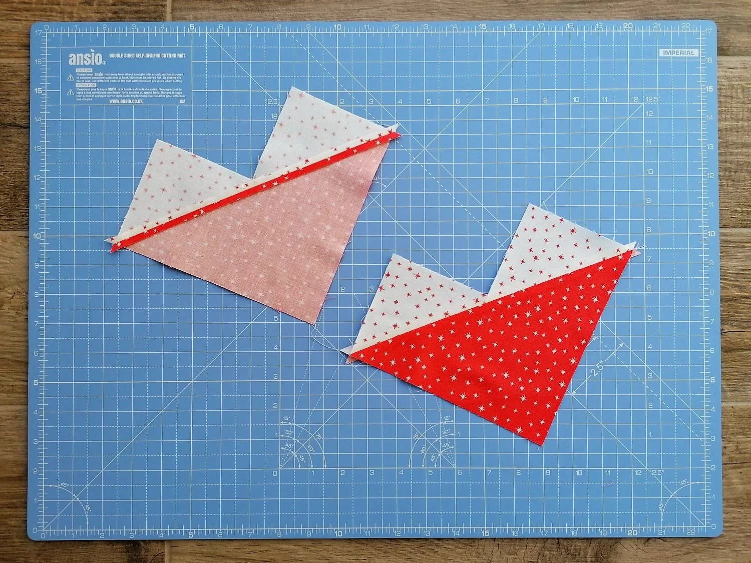 How to make four-at-a-time flying geese — Cowden Quilt School