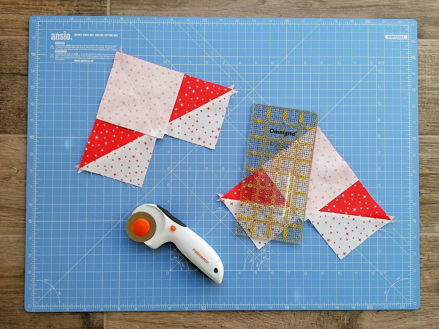How to make four-at-a-time flying geese — Cowden Quilt School