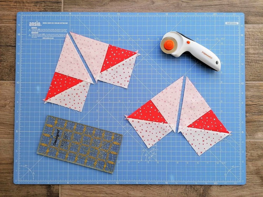 How to make four-at-a-time flying geese — Cowden Quilt School