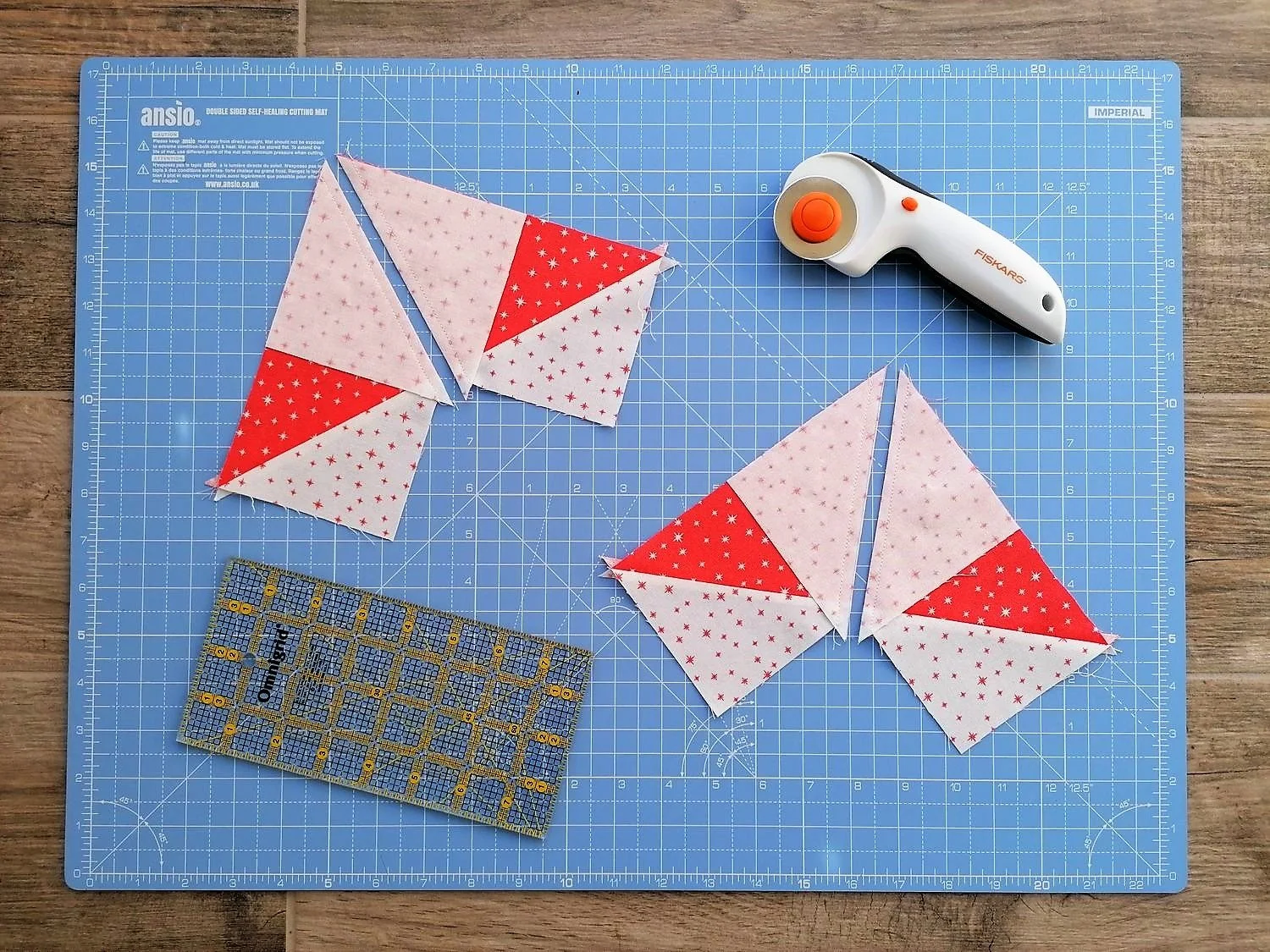 How to make four-at-a-time flying geese — Cowden Quilt School