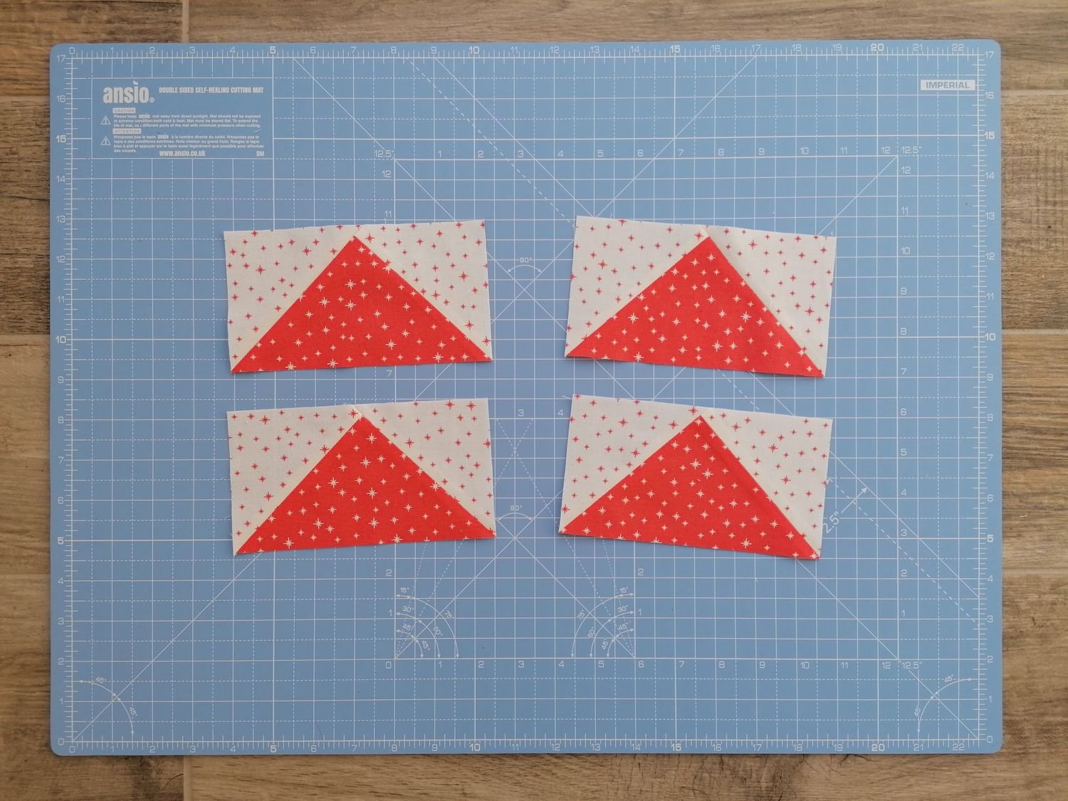 How to make four-at-a-time flying geese — Cowden Quilt School