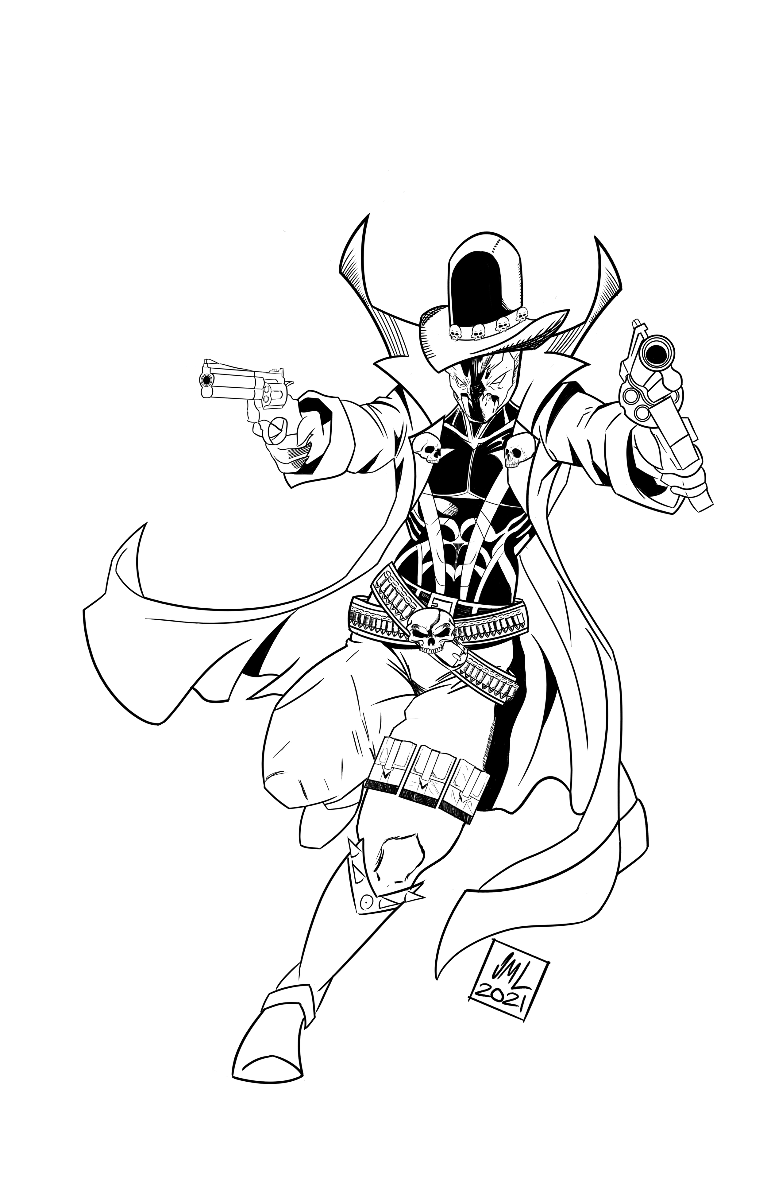 Gunslinger Spawn Drawings