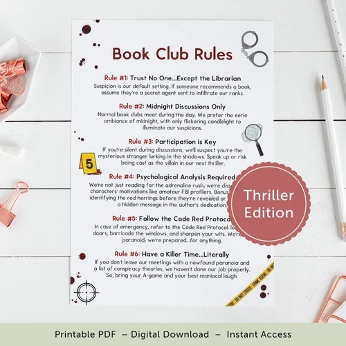 85 Thriller Book Club Questions — On Book Street