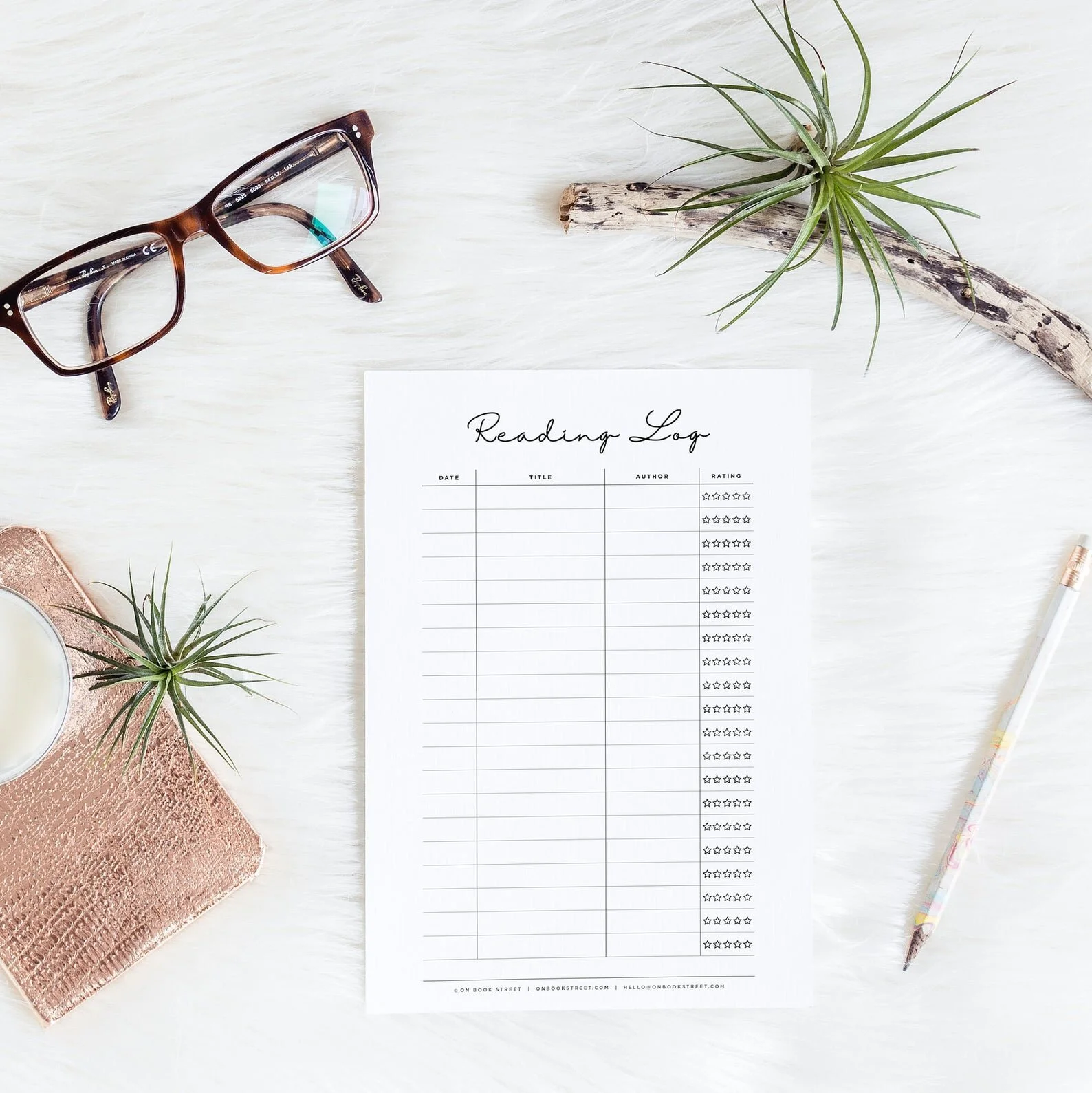 Reading Log Printable — On Book Street