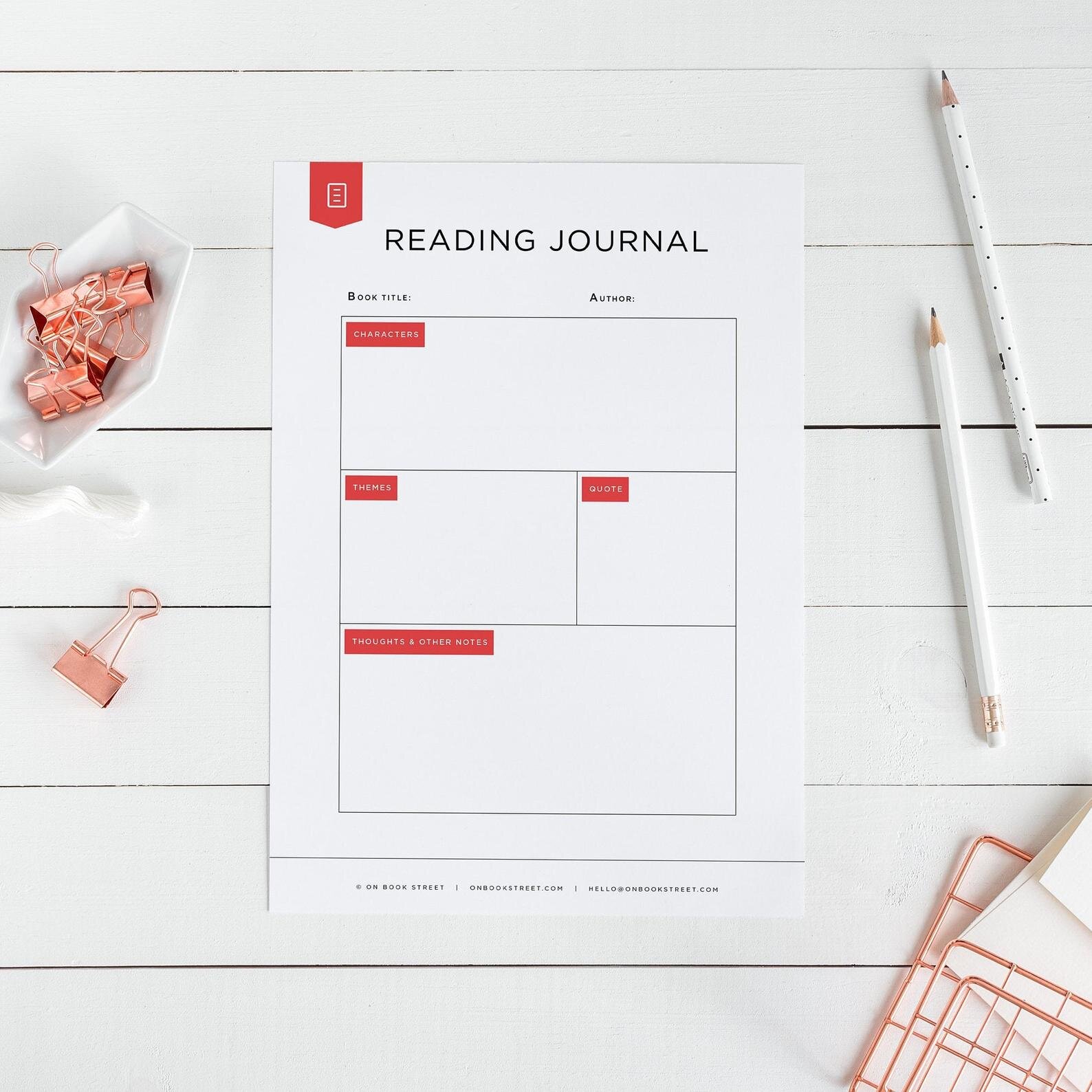 Daily Reading Tracker Printable — On Book Street