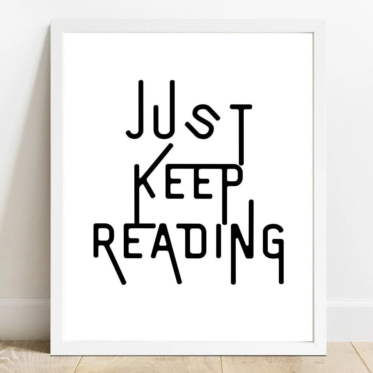 Just Keep Reading Downloadable Art Print — On Book Street