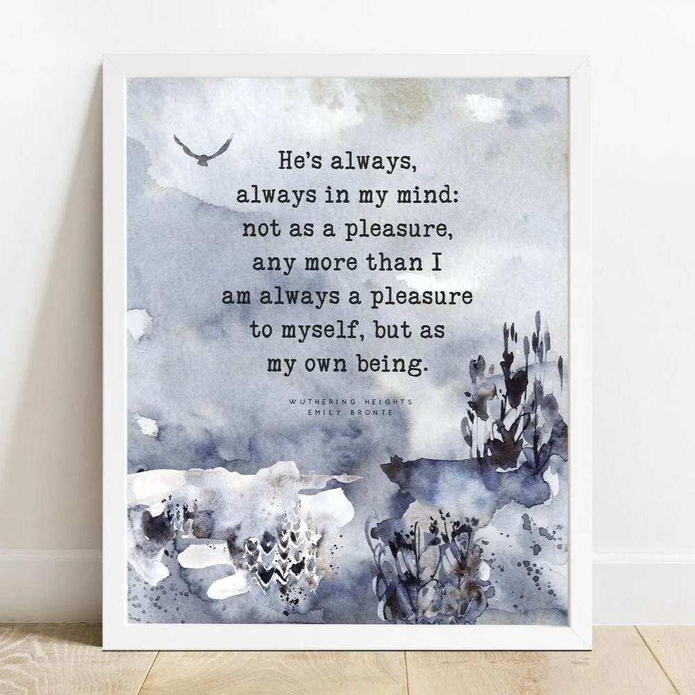 Wuthering Heights Wall Art Set — On Book Street