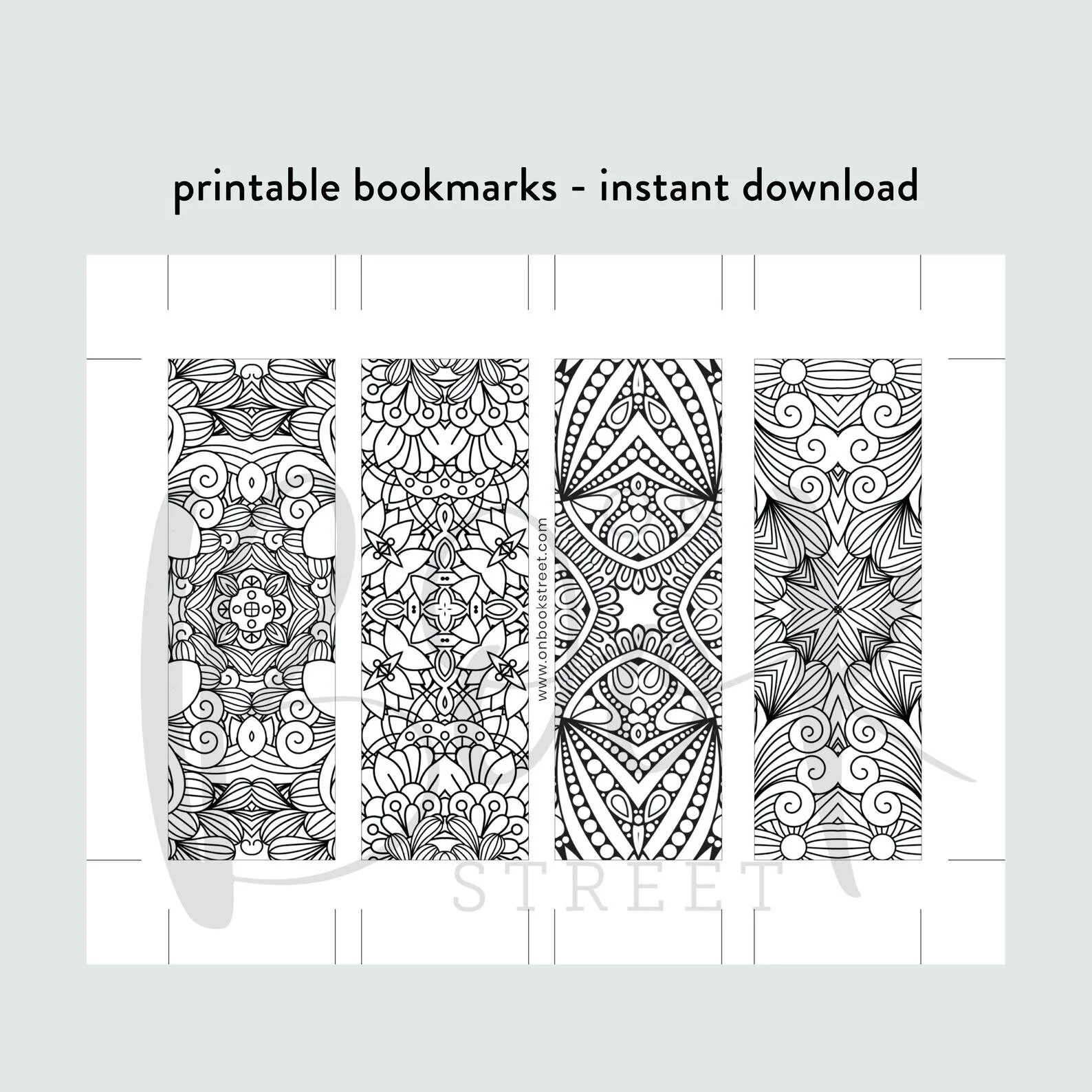 Colouring Bookmarks Bundle — On Book Street