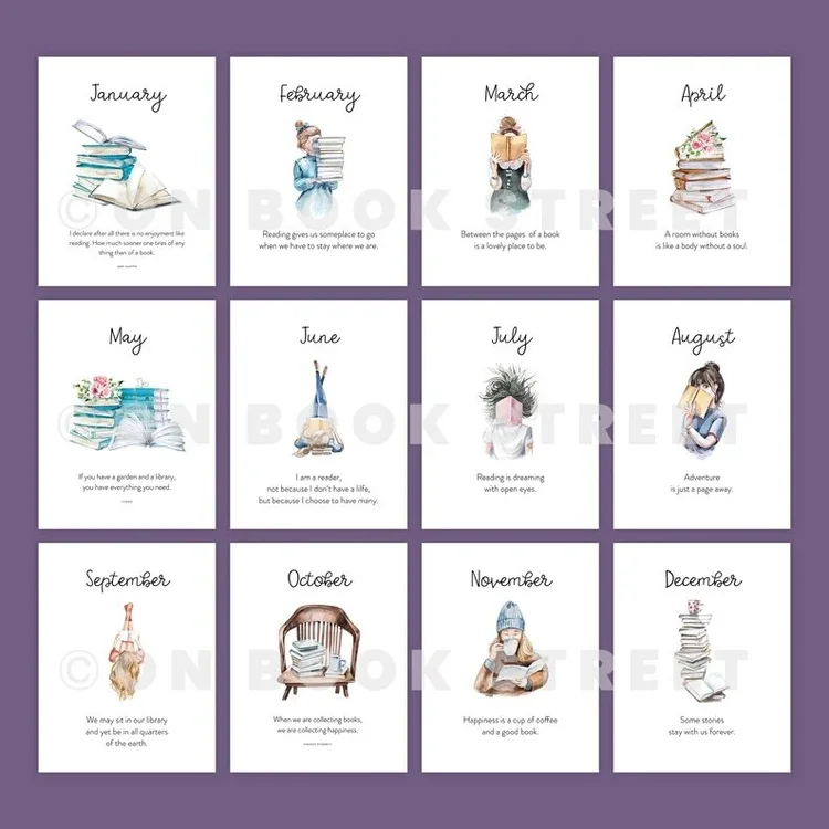 Bookshelf Bookmarks Printable — On Book Street