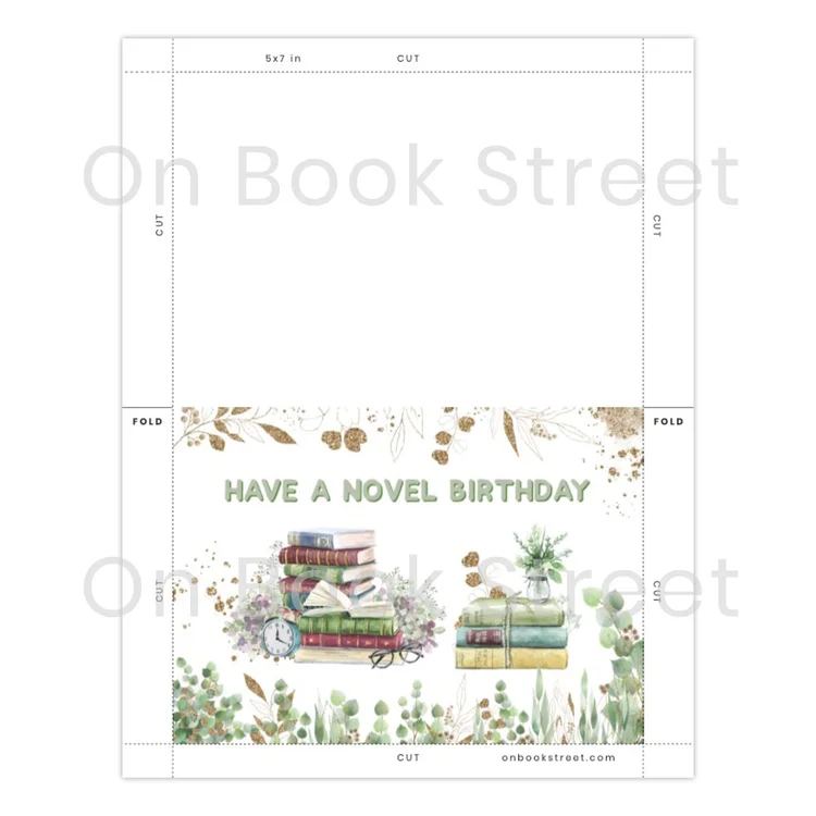 Birthday Card for Book Lover — On Book Street