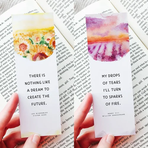 Abstract Bookish Bookmarks Printable — On Book Street