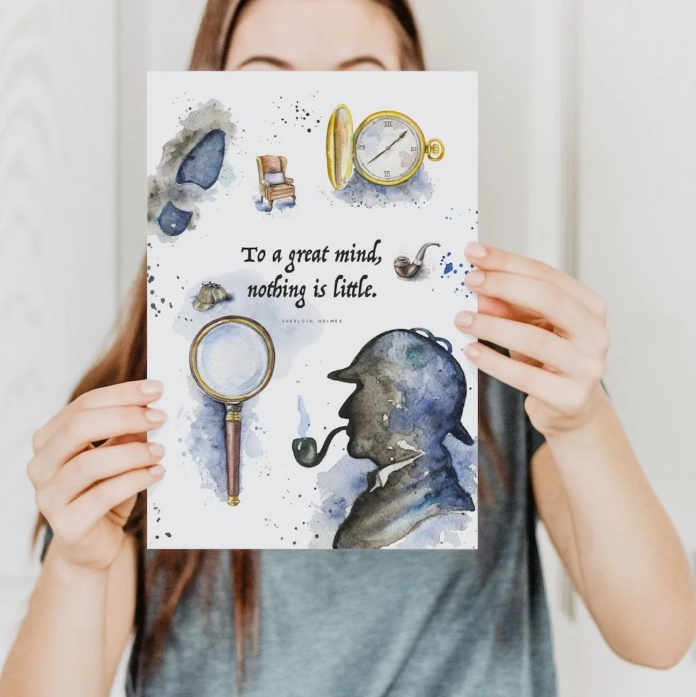 Sherlock Holmes Birthday Card Printable — On Book Street
