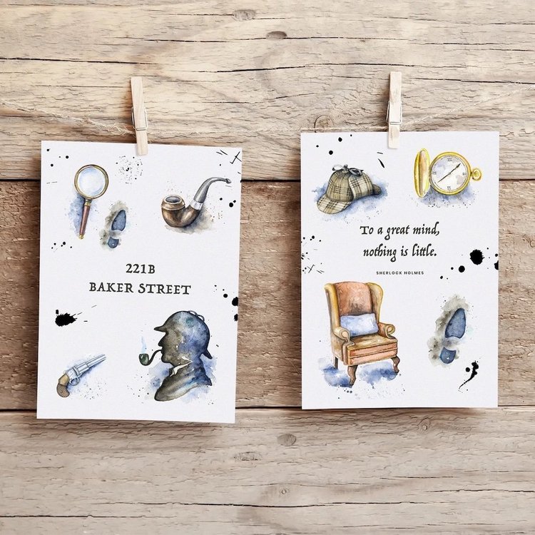 Sherlock Holmes Bookmarks Printable — On Book Street