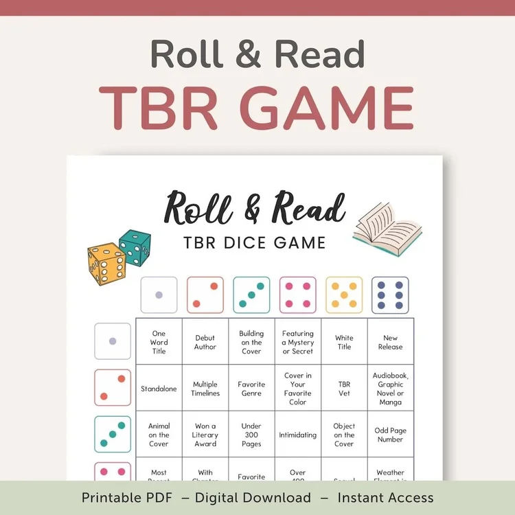 Printable TBR Game Cards — On Book Street