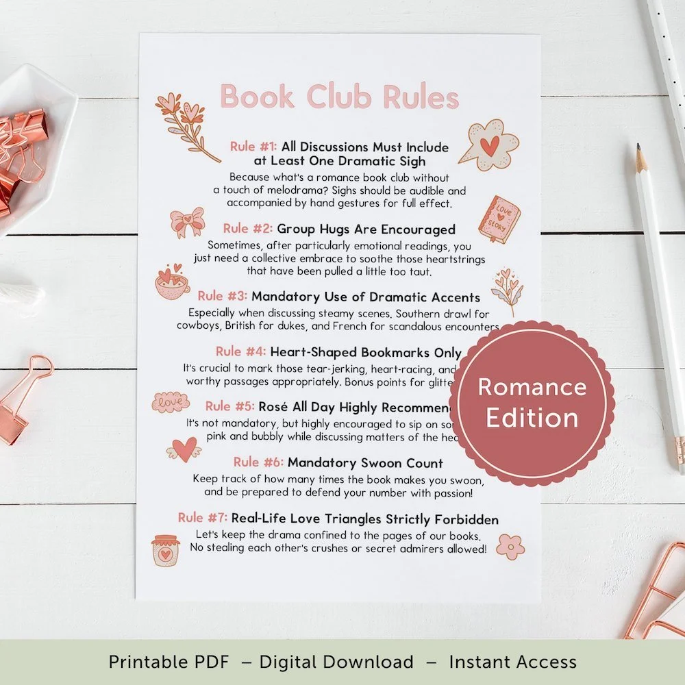 85 Romance Book Club Questions — On Book Street