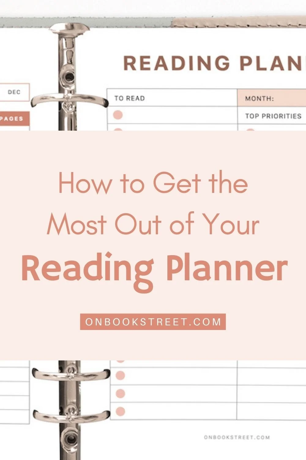 How to Effectively Use a Reading Planner — On Book Street