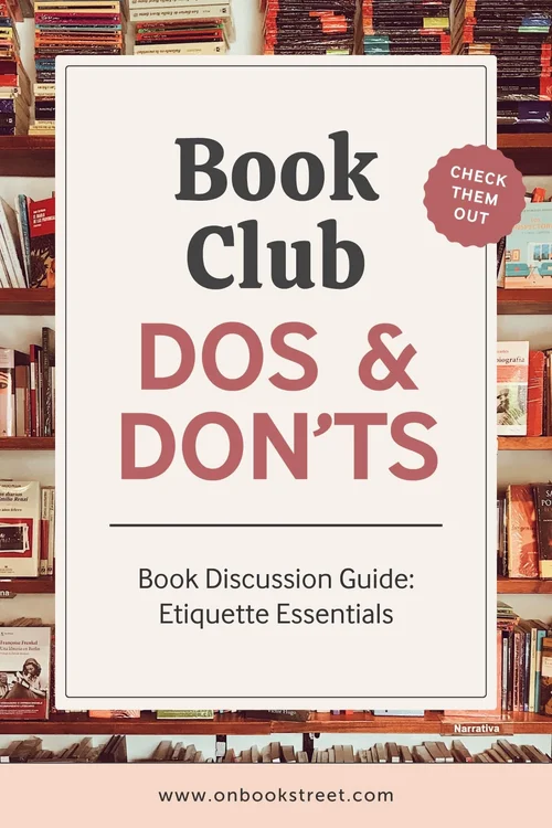 Book Club Etiquette: Dos and Don'ts for Productive Book Discussions ...