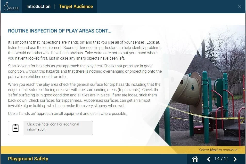 Playground Inspection Training | ClickHSE Online Course