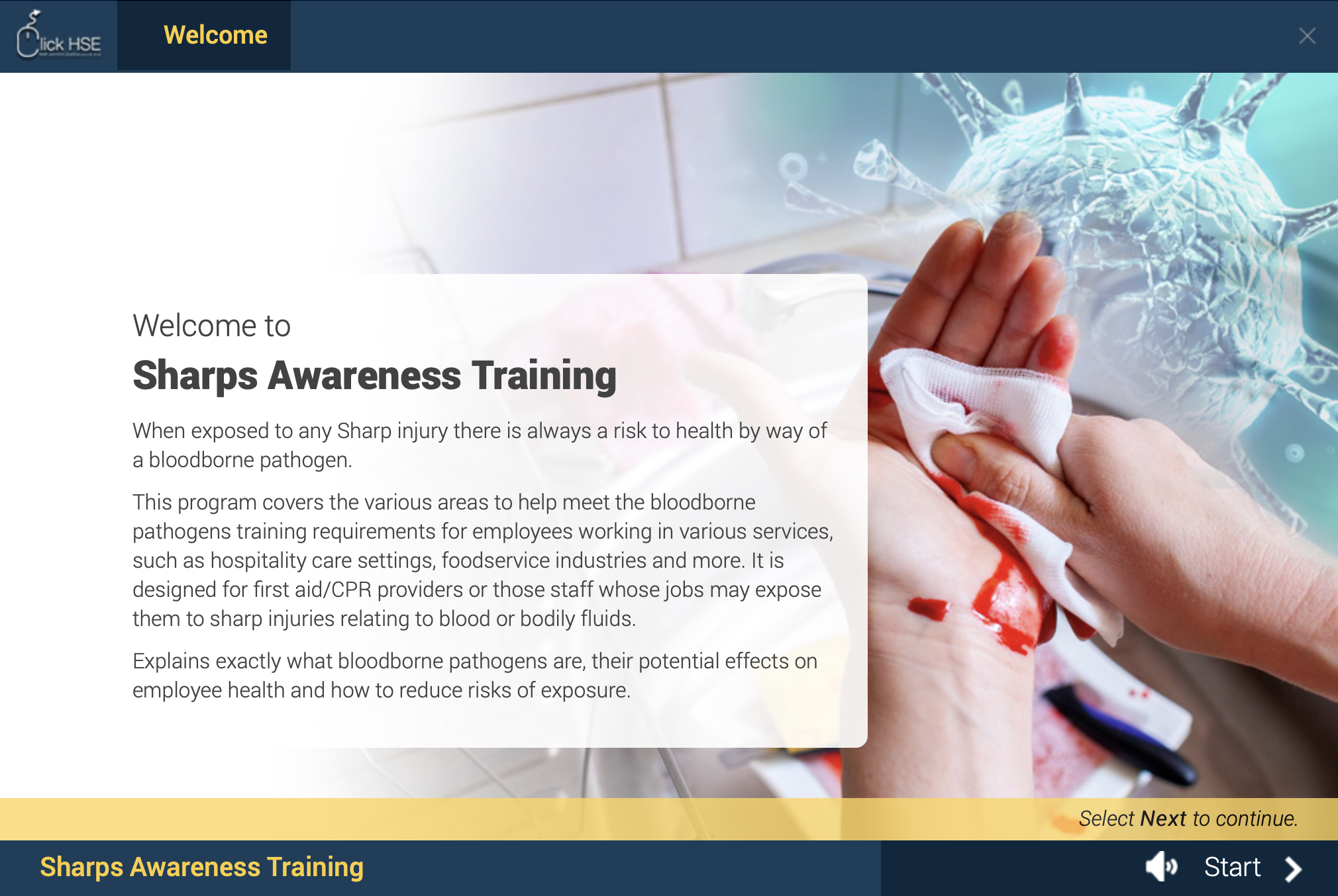 Sharps Training | ClickHSE Online Course
