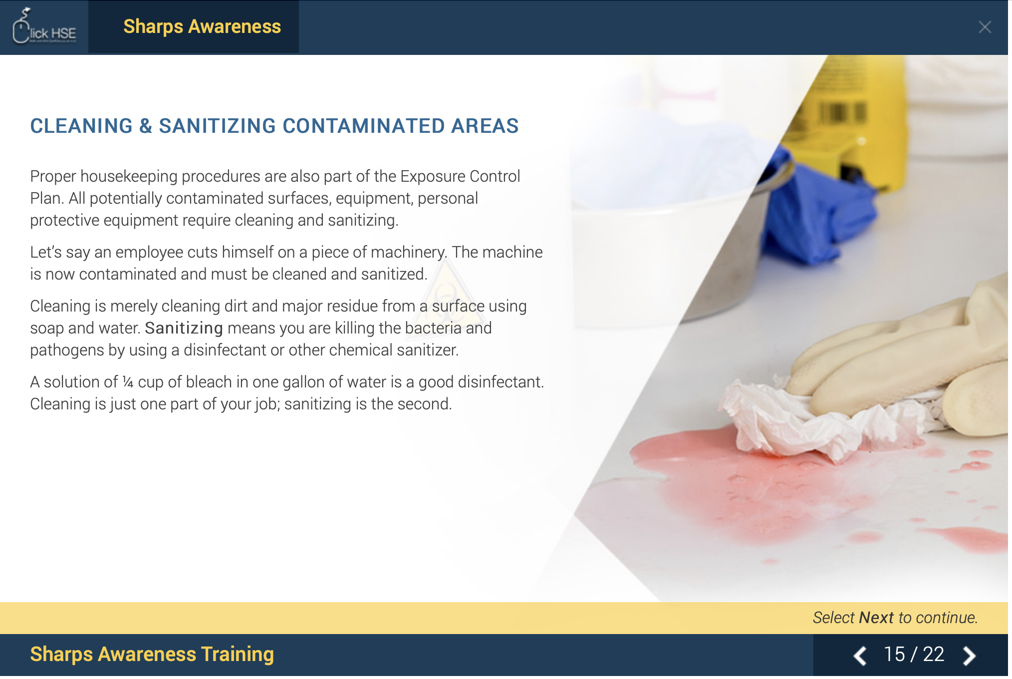 Sharps Training | ClickHSE Online Course