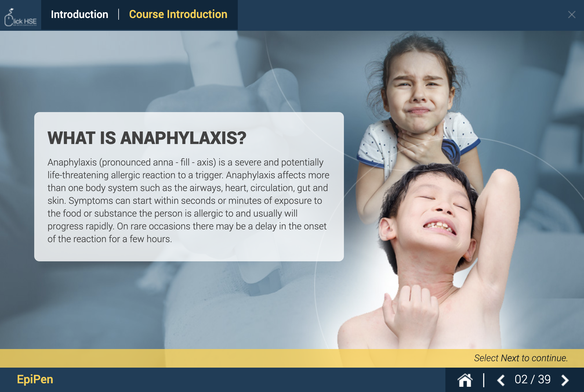 Anaphylaxis Training | ClickHSE Online Course