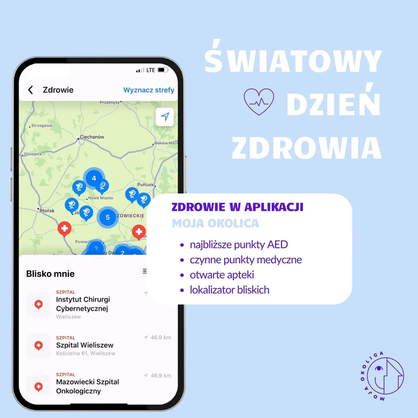 Mapa AED — Moja Okolica - Twoja Nowoczesna e-Gmina