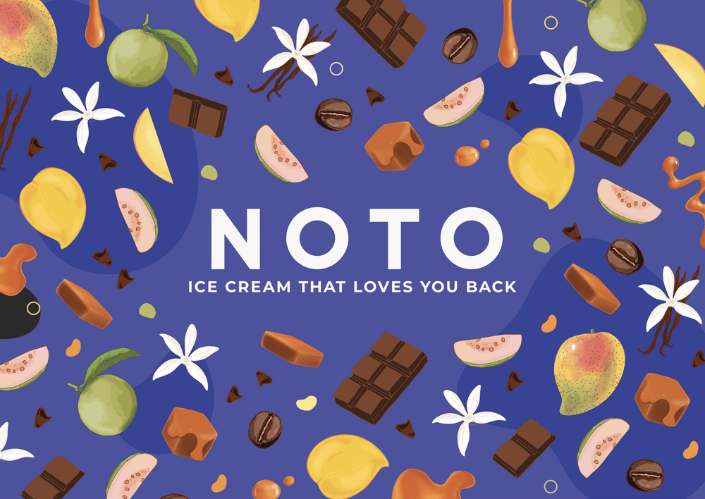 Brand Identity and Packaging Design for Healthy yet Delicious Noto ice ...