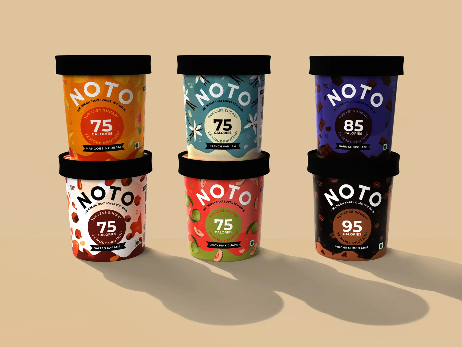 Brand Identity and Packaging Design for Healthy yet Delicious Noto ice ...