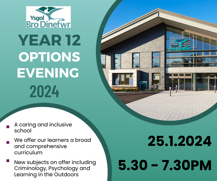 Year 12 Options Evening — Ysgol Bro Dinefwr
