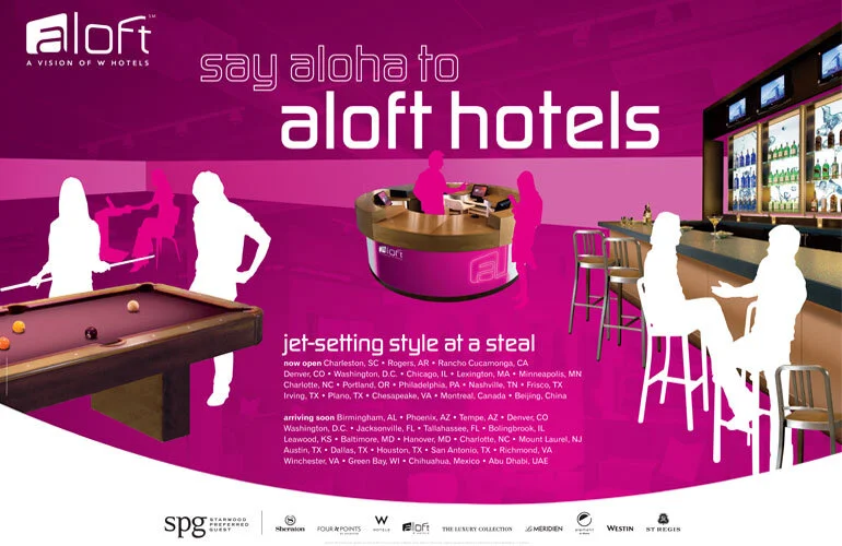 ALOFT HOTELS BRANDING — NAOTO ONO CREATIVE DIRECTOR, FOCUSED ON ...