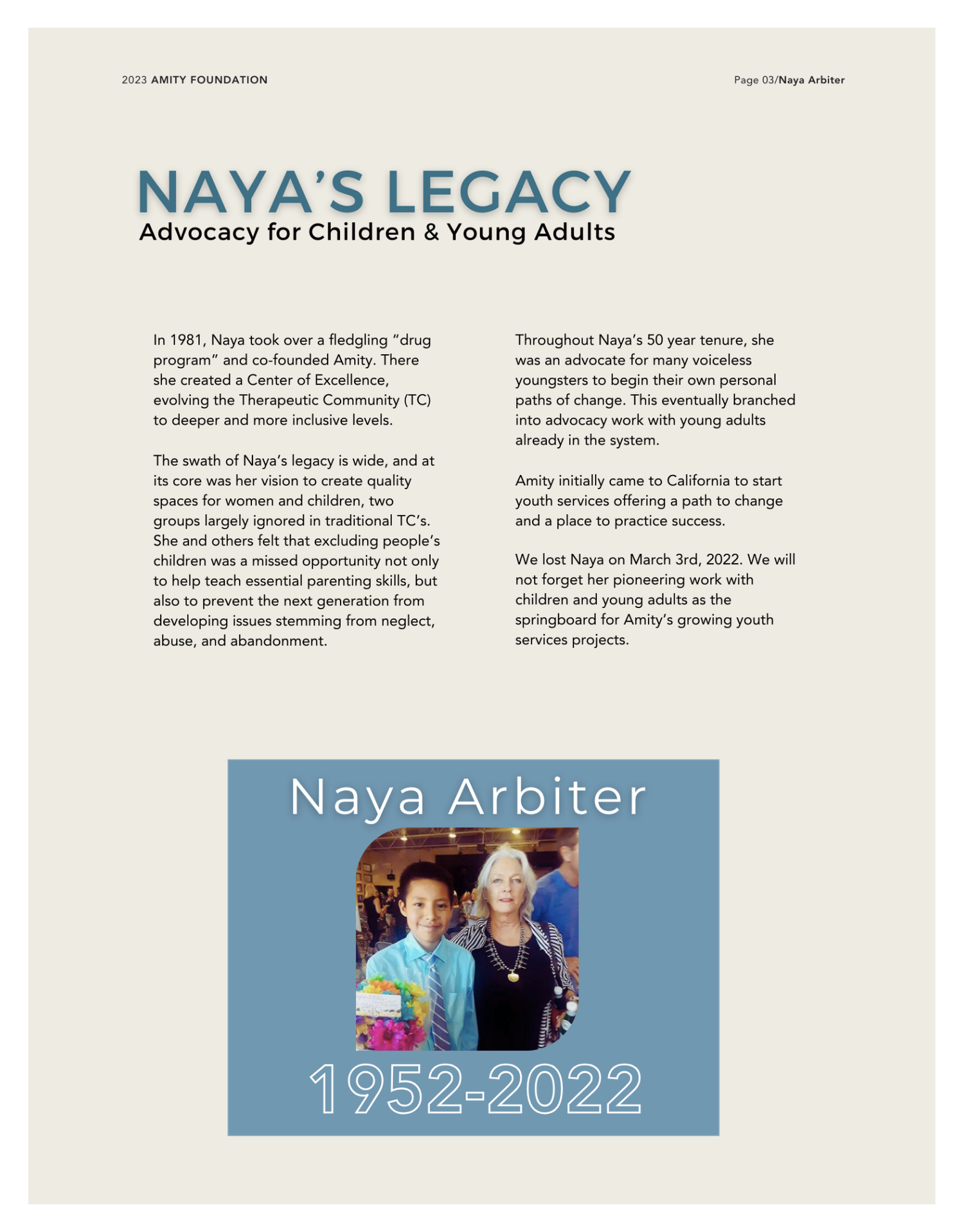 Annual Report 2023 — Amity Foundation