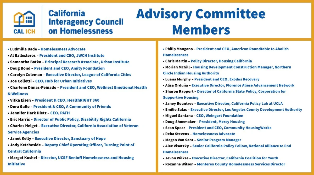 California Interagency Council on Homelessness Announces Appointment of ...