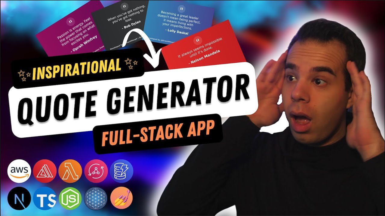 Build an Inspirational Quote Generator (AWS, NextJS, TypeScript, NodeJS ... Build an Inspirational Quote Generator (AWS, NextJS, TypeScript, NodeJS ...