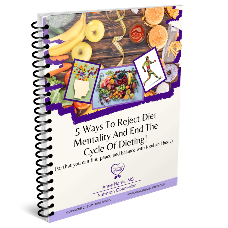 Free ebook: 5 Ways to Reject Diet Mentality — All Inclusive Health