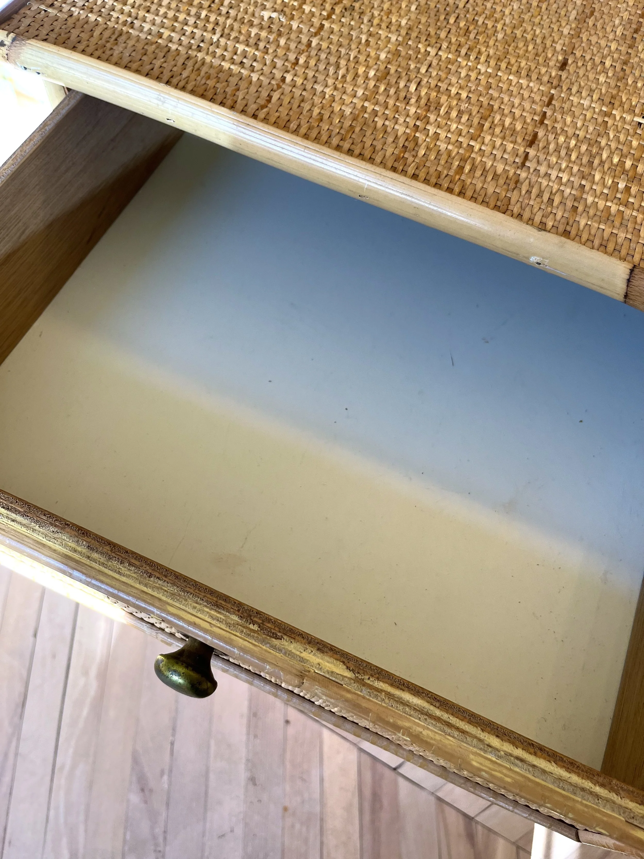 Annämh Living • Vintage Woven Cane & Rattan Pin Curl Detail, Three ...