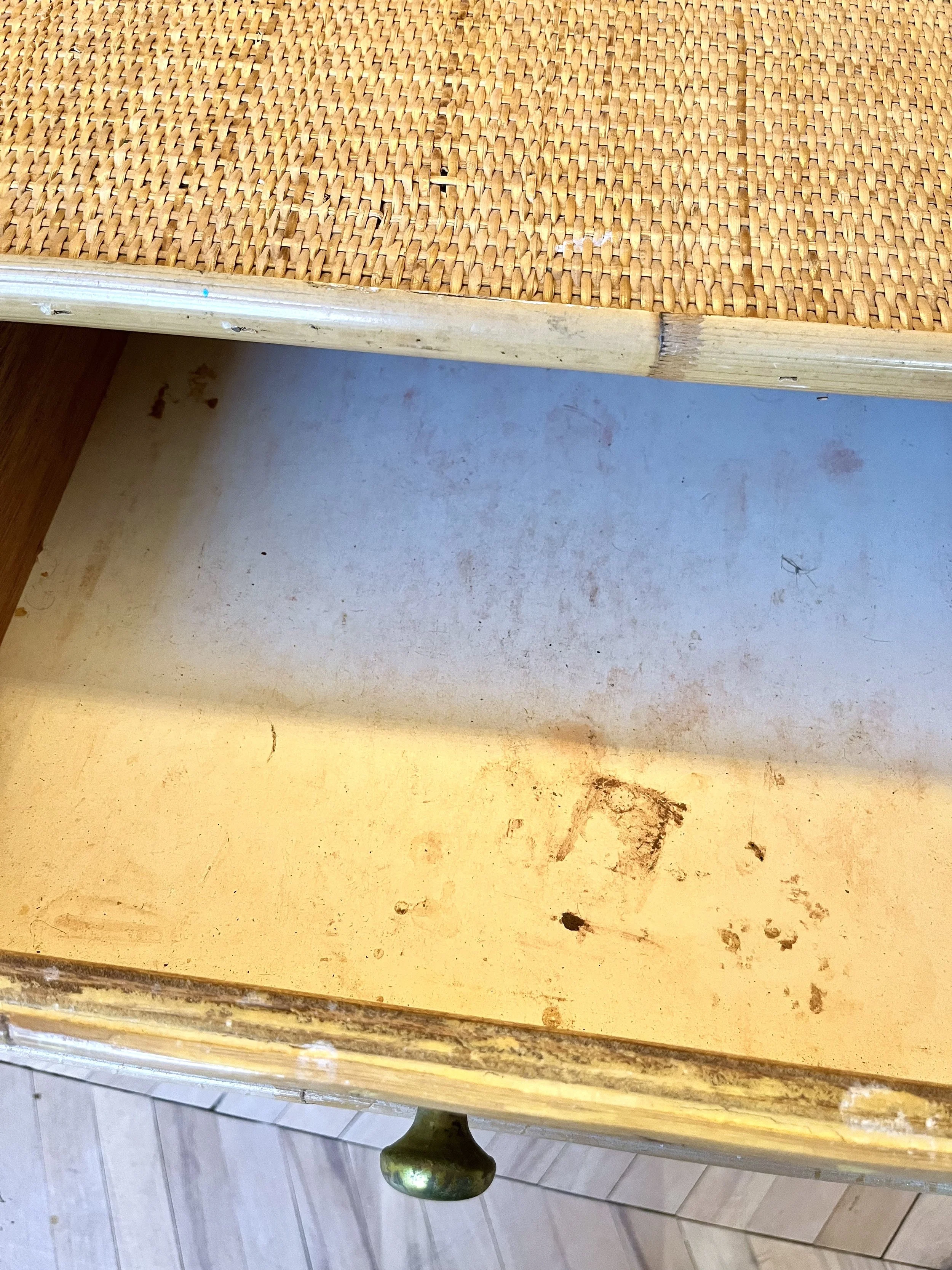 Annämh Living • Vintage Woven Cane & Rattan Pin Curl Detail, Three ...