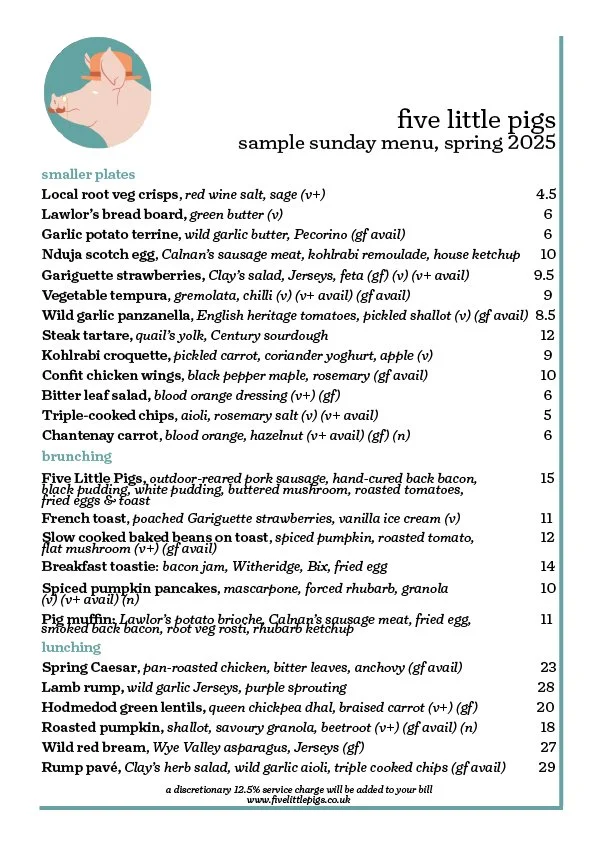 Sunday — Five Little Pigs