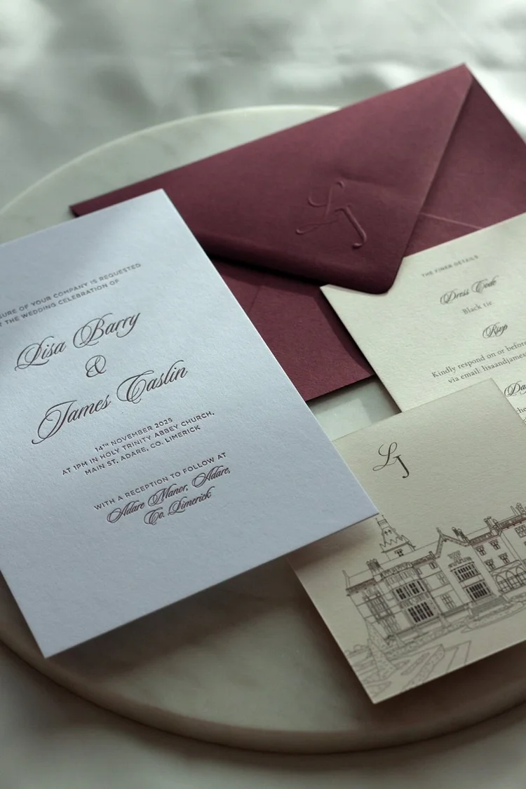 Custom Design Wedding Stationery - Last Colour Down — Last Colour Down ...