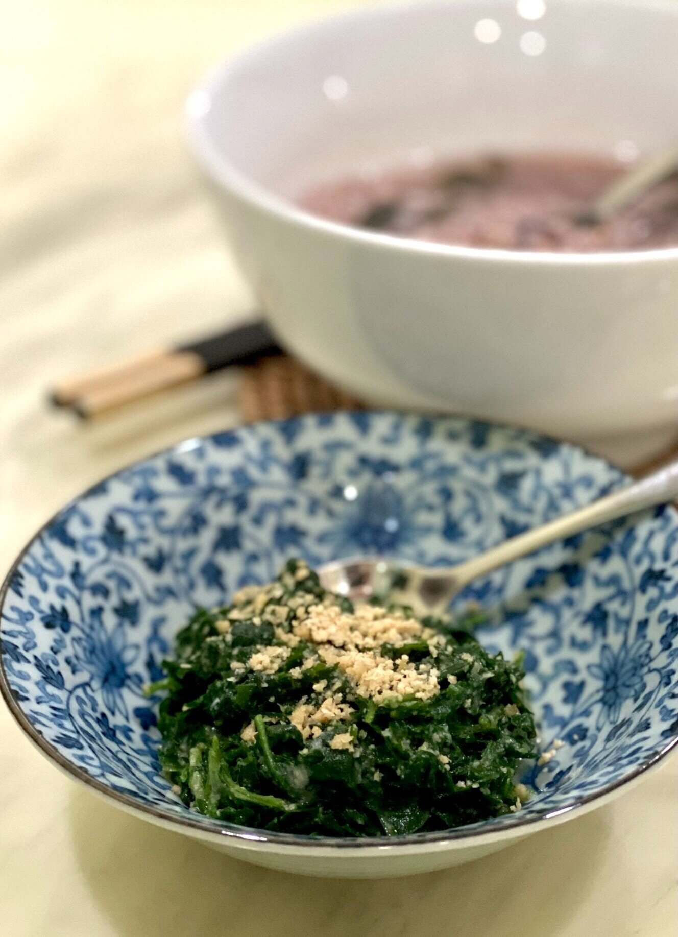 Brazilian spinach with sesame miso — Habitat Collective