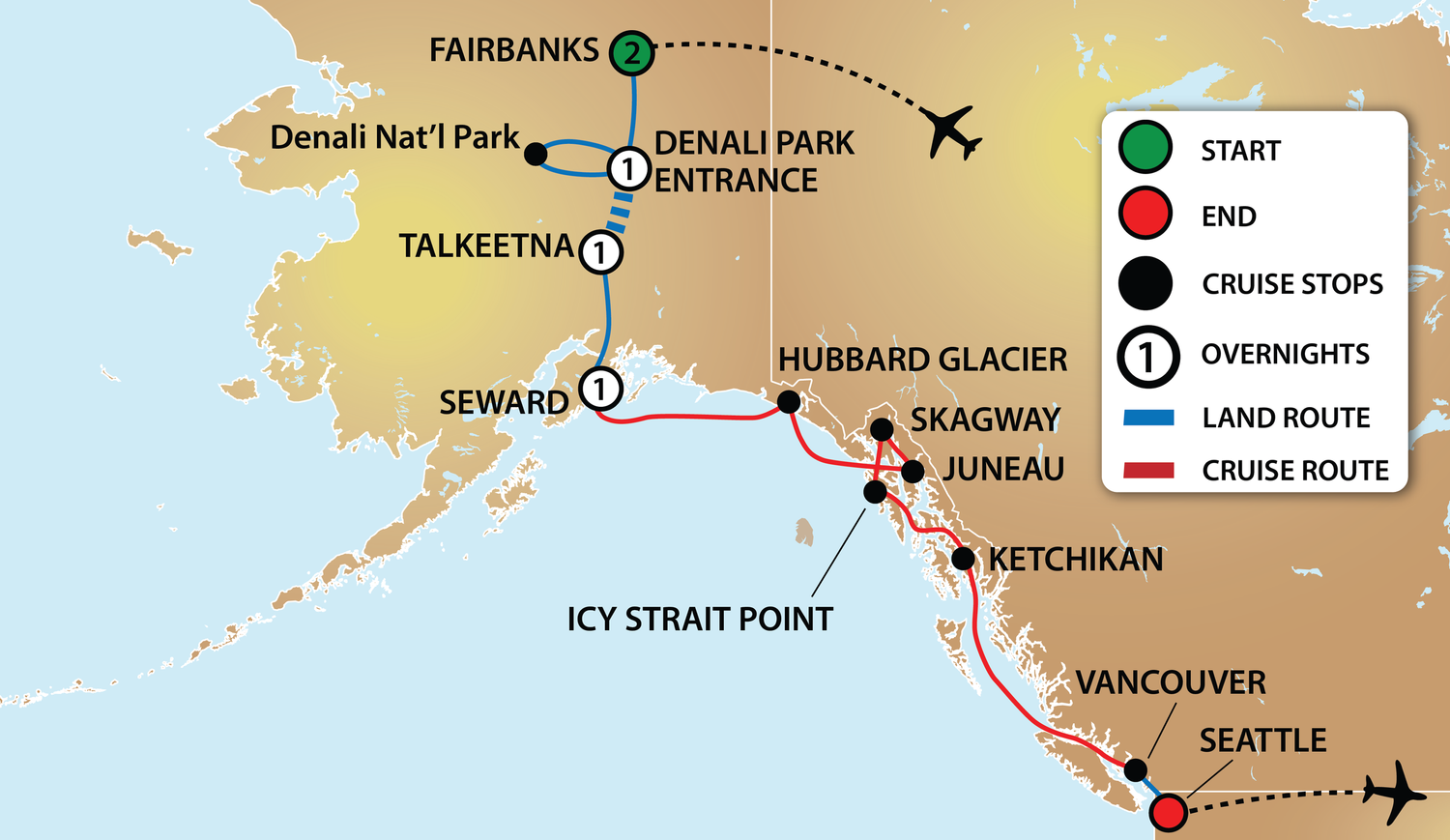 Alaska Land & Sea Expedition - Tour & Celebrity® Cruise — Landmark ...