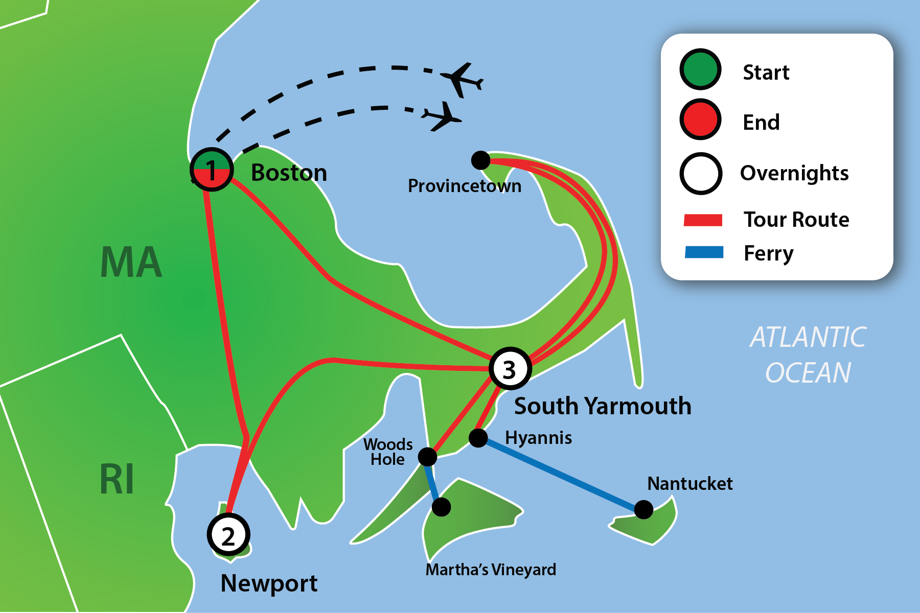 Cape Cod: Nantucket, Newport, Martha's Vineyard Tour — Landmark Tours ...