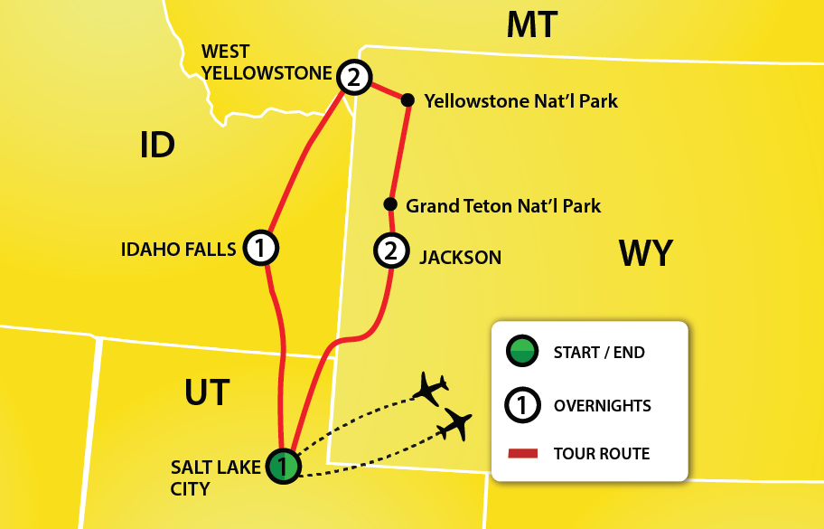 Yellowstone & the Grand Tetons Tour with a Wildlife Safari — Landmark ...