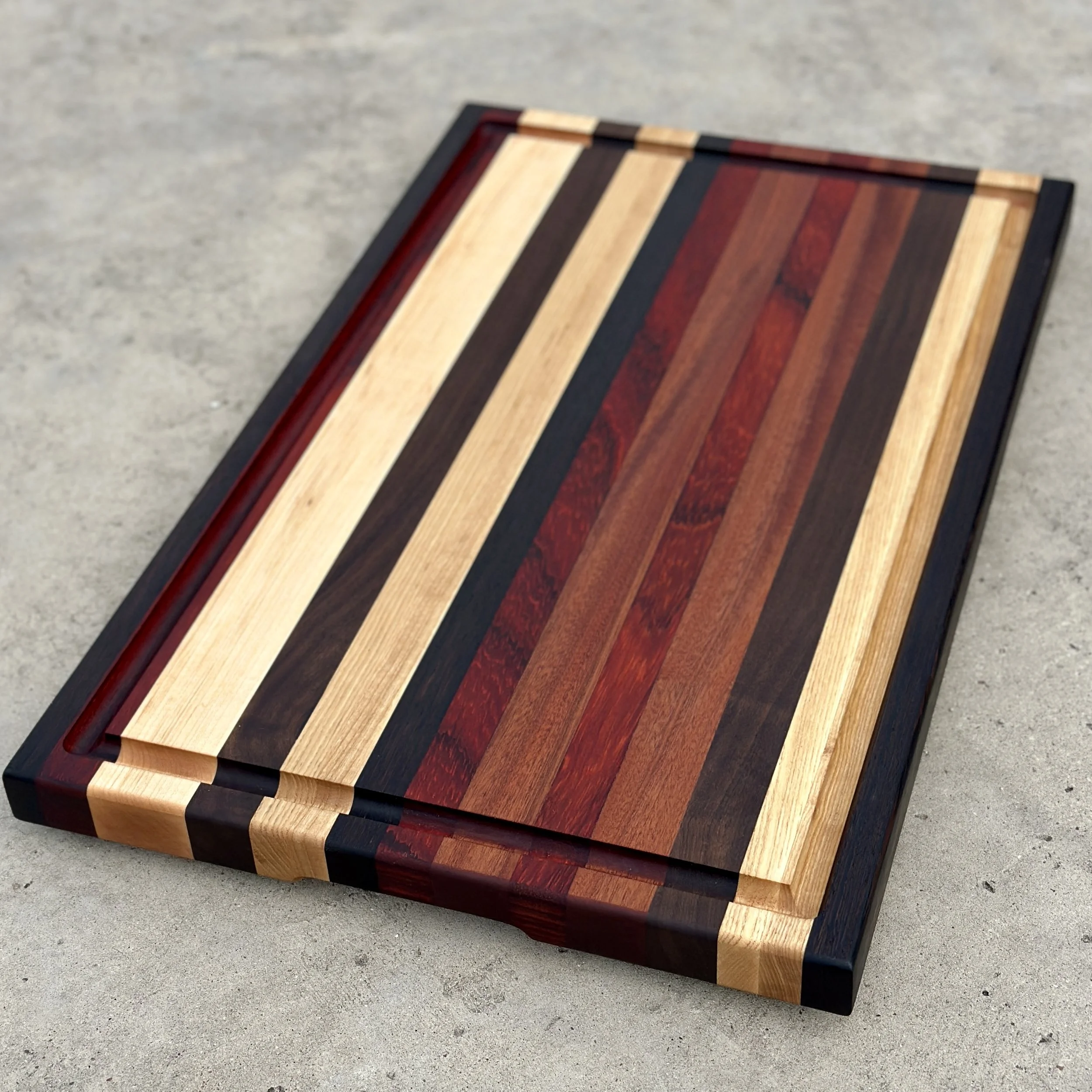 Titan Size Cutting Board - Sapele, Maple, Padauk and Wenge Hard Wood ...